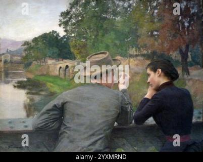 Émile Friant. The Lovers. Oil on canvas. 1888 Stock Photo - Alamy