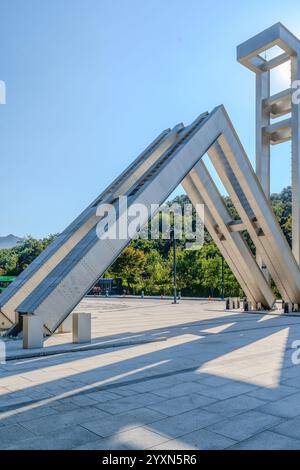 A symbolic gate structure representing the main entrance of Seoul ...