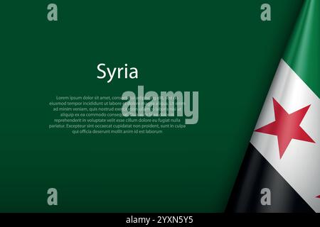 New Flag of Syrian Arab Republic, symbol of Syria Stock Vector Image ...