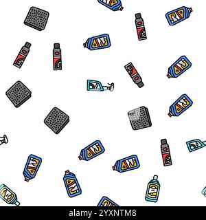 car care detailing wash seamless pattern vector Stock Vector Image ...