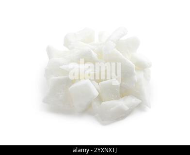 Pile of soy wax isolated on white Stock Photo - Alamy