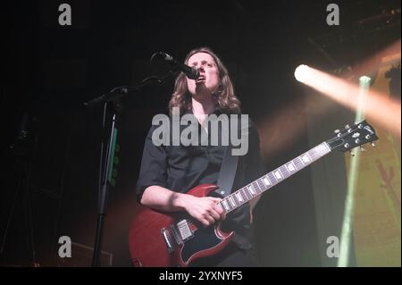 Ruaraidh MacFarlane of Gun performing at Barrowland, Glasgow, 14th ...