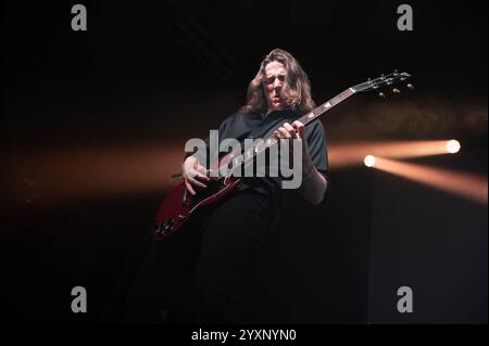Ruaraidh MacFarlane of Gun performing at Barrowland, Glasgow, 14th ...