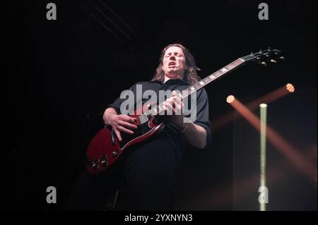 Ruaraidh MacFarlane of Gun performing at Barrowland, Glasgow, 14th ...
