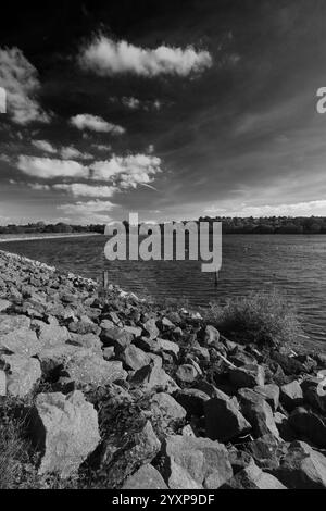 Summer view over the Daventry Country Park, Daventry town ...