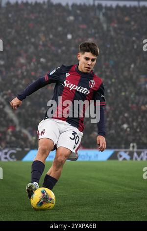 Bologna's Benjamin Dominguez in action during the friendly match ...
