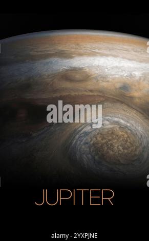 Solar system poster of Jupiter Stock Photo - Alamy