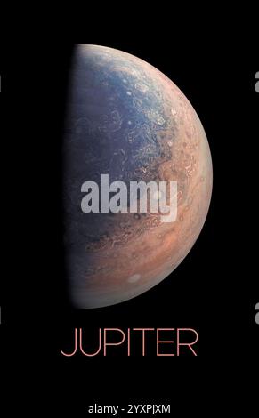 Solar system poster of Jupiter Stock Photo - Alamy