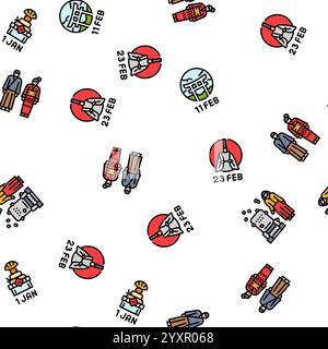 japanese holidays national asia seamless pattern vector Stock Vector ...