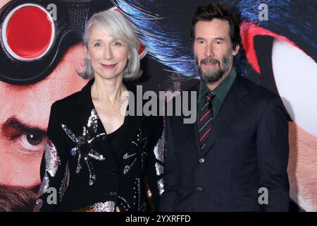 Keanu Reeves, right, and Alexandra Grant attend the special screening ...