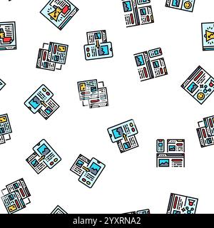 seo technical audit seamless pattern vector Stock Vector Image & Art ...