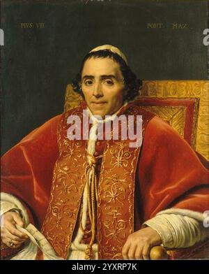 Portrait du pape Pie VII (Portrait of Pope Pius VII) detail 1805. 985 ...