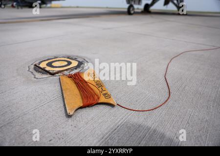 Electrical grounding cables are seen on a runway Stock Photo - Alamy