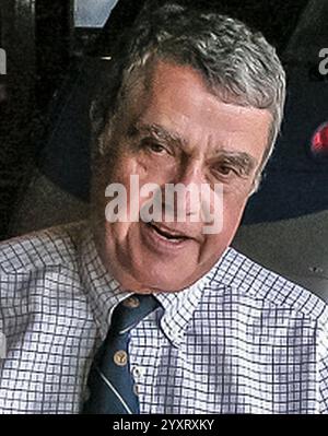 David Gunn, President and CEO of Amtrak, on Acela train platform at ...