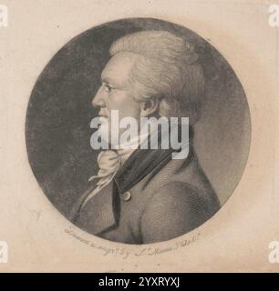 David Meade Randolph, head-and-shoulders portrait, left profile Stock ...