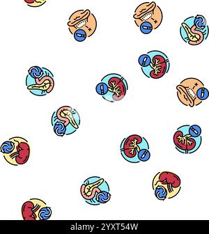 surgery operate room invasive seamless pattern vector Stock Vector ...