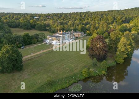 Aerial view of Waverley Abbey, the first Cistercian abbey in England ...