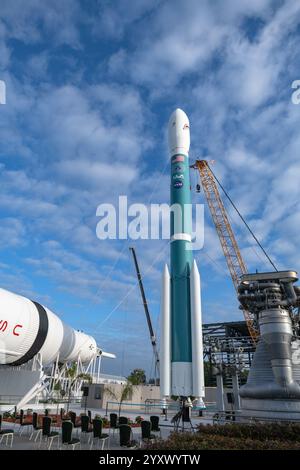 Delta II Rocket Joins KSC Rocket Garden (5 Stock Photo - Alamy