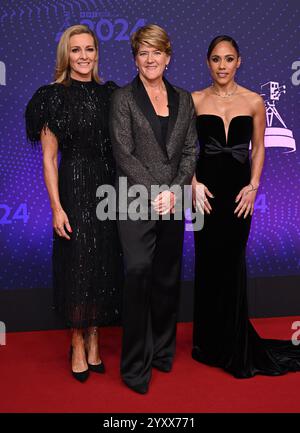 Gabby Logan, Clare Balding, and Alex Scott arriving for the 2025 BBC ...