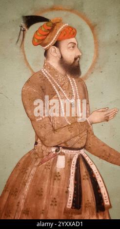 This 1650 painting detail of Shah Shuja, the second son of the Mughal ...