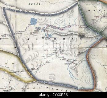 Detail of the main, continuous tract of territory of Nurpur from a map ...