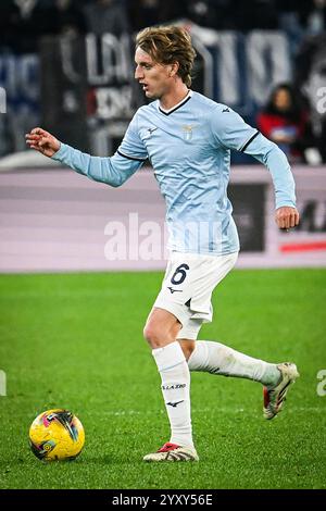 Nicolò Rovella of S.S. Lazio is in action during the 22th day of the Serie A Championship ...