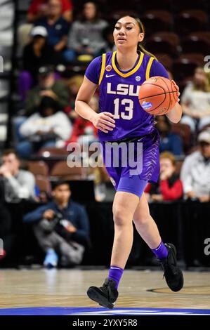 LSU Tigers guard Last-Tear Poa (13) brings the ball up court during the ...