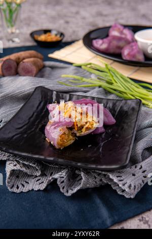 Choi pan or steamed vegetable dumplings also known as Chai Kwe or Chai ...