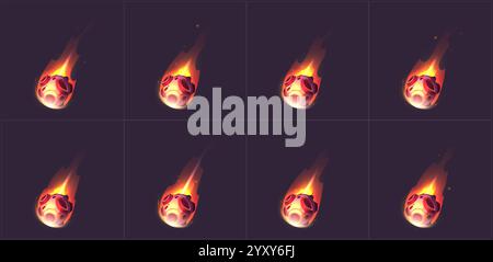 Realistic Fire Sprite Sheet