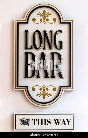 The historic Long Bar at Raffles Hotel, Singapore—home of the Singapore ...
