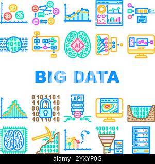 big data analytics hadoop icons set vector Stock Vector Image & Art - Alamy