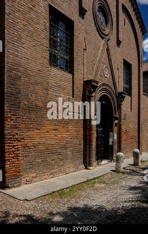 Facade of Convent of Corpus Domini in Ferrara, Emilia-Romagna, Italy ...