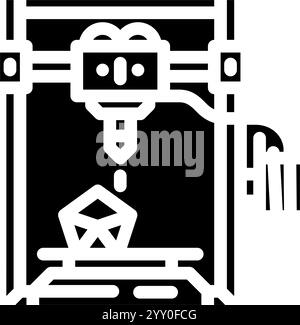 3d Printing Glyph 5 Icon Pack Including printing. 3d. printer. productd ...