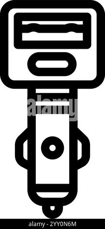 Car roof rack icon outline vector. Box trunk. Travel cargo Stock Vector ...