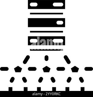 edge computing node data center color icon vector illustration Stock ...