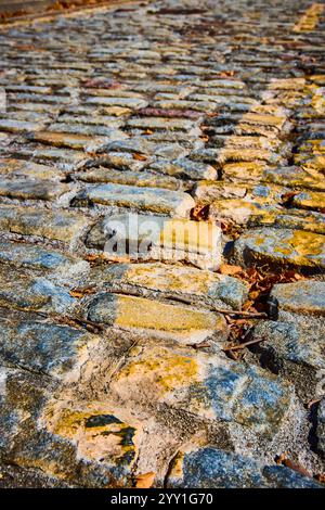Historic Cobblestone Texture of Cincinnati Ohio Viewed from Above Stock ...