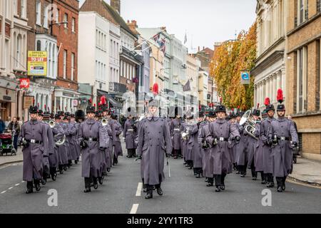 Band and Bugles of the Rifles, Windsor, Berkshire, England, UK Stock ...