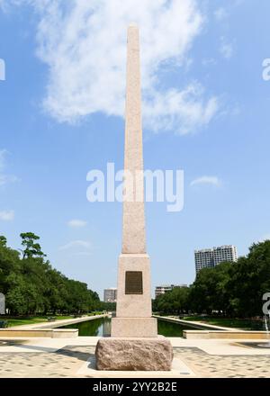 Sam Houston Monument at Hermann Park, Houston, Texas, USA Stock Photo ...