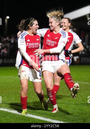 Arsenal's Mariona Caldentey celebrates scoring their side's second goal ...