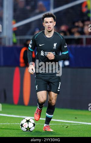 Curtis Jones of Liverpool in action during the Premier League match ...