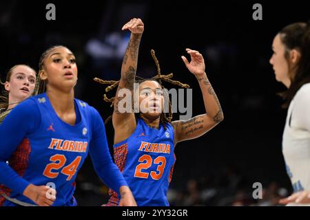 Florida guard Liv McGill (23) dribbles up the court against while ...