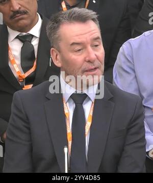 HS2 Chief Executive Mark Wild speaks to workers after the boring ...