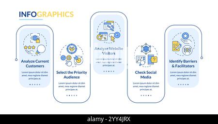 Audience analysis rectangle infographic vector Stock Vector Image & Art - Alamy