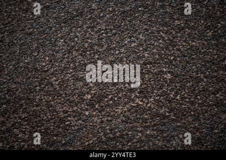 Large pile of black coal. Heaps of coal. Industrial coals. It can be ...