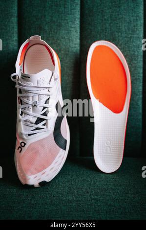 BERN, SWITZERLAND, DECEMBER 19. 2024: On Cloudboom Strike is the ...