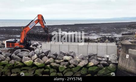 flood protection Aberaeron Aberaeron West Wales UK Stock Photo - Alamy