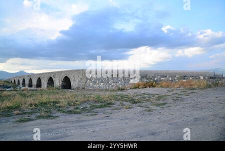 Located in Erzurum, Turkey, Karaz Bridge was built in the 16th century ...