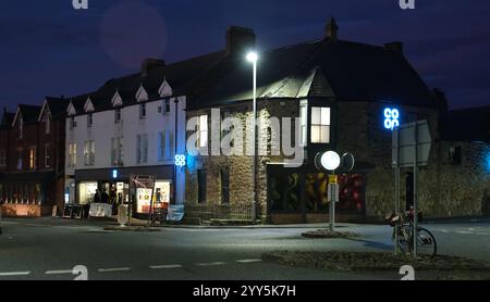 Night images of the seaside town of Seahouses, Northumberland, UK Stock ...
