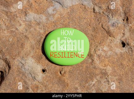 How to build resilience symbol. Concept words How to build resilience ...