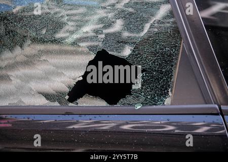 Broken window and abduction of things from a car. A criminal incident ...
